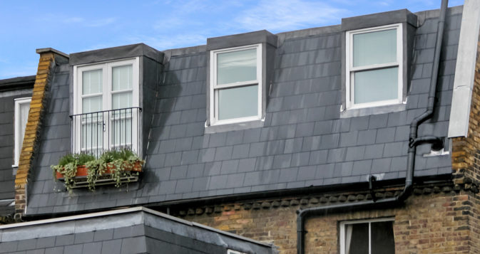 Mansard Putney SW15 with three lead clad dormer windows